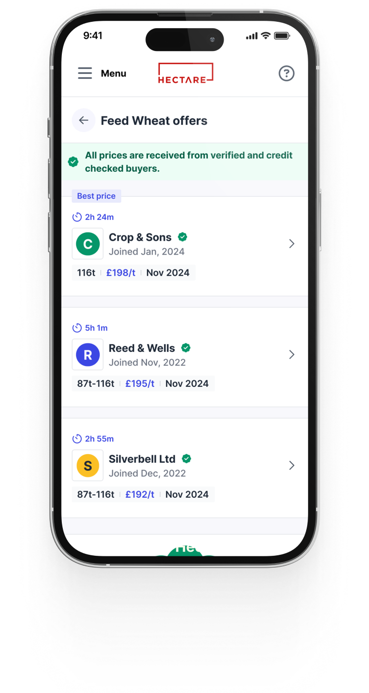 Get the best price for your grain — Hectare Trading | The online ...
