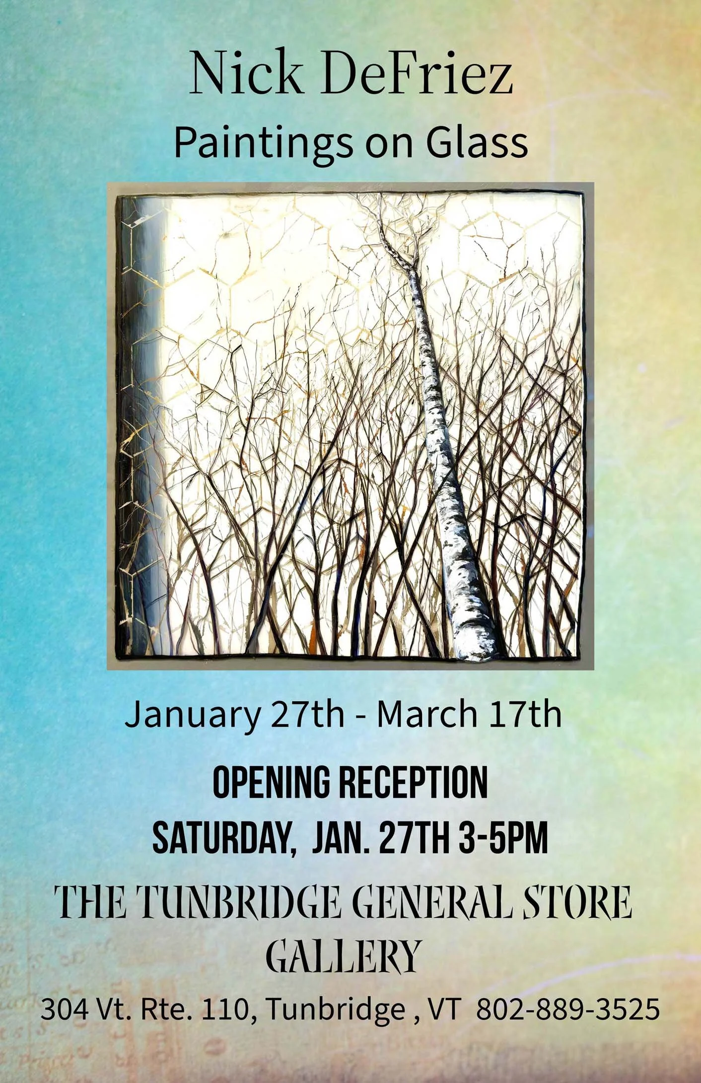 Art Gallery Schedule — The Tunbridge General Store