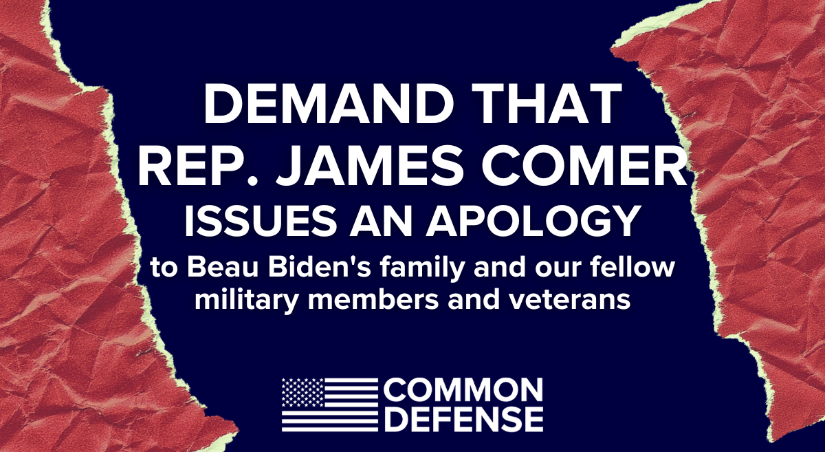 20230303_ACT_Rep_James_Comer_Must_Issue_An_Apology — Common Defense
