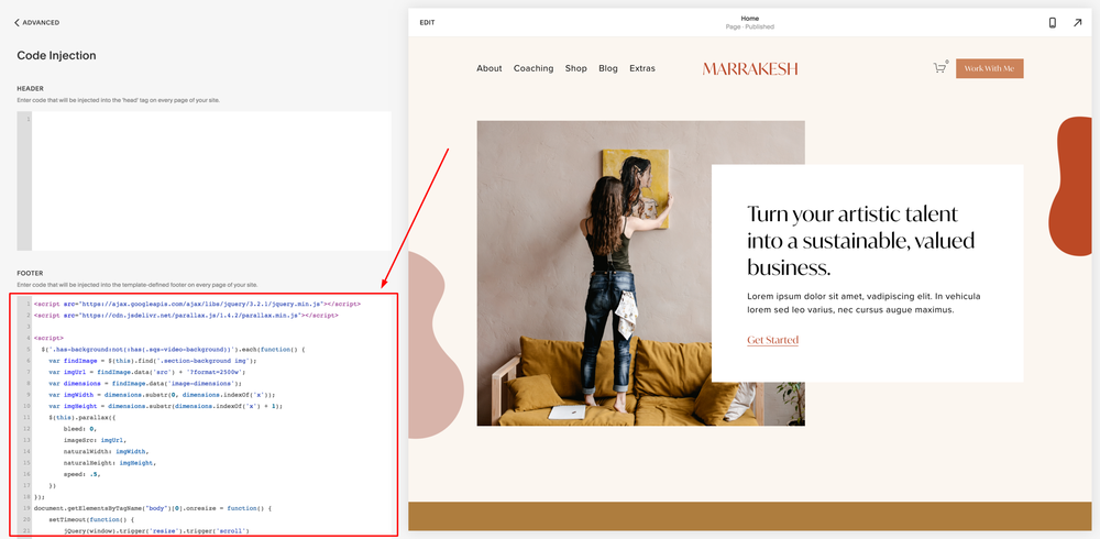 How to Add Parallax Scrolling to Squarespace 7.1 (Updated) — Station Seven