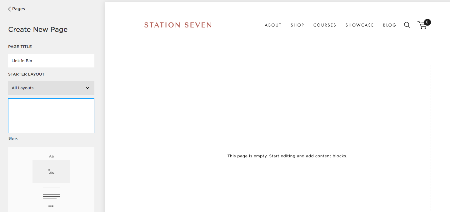 How to Create a 'Link in Bio' Page in Squarespace — Station Seven