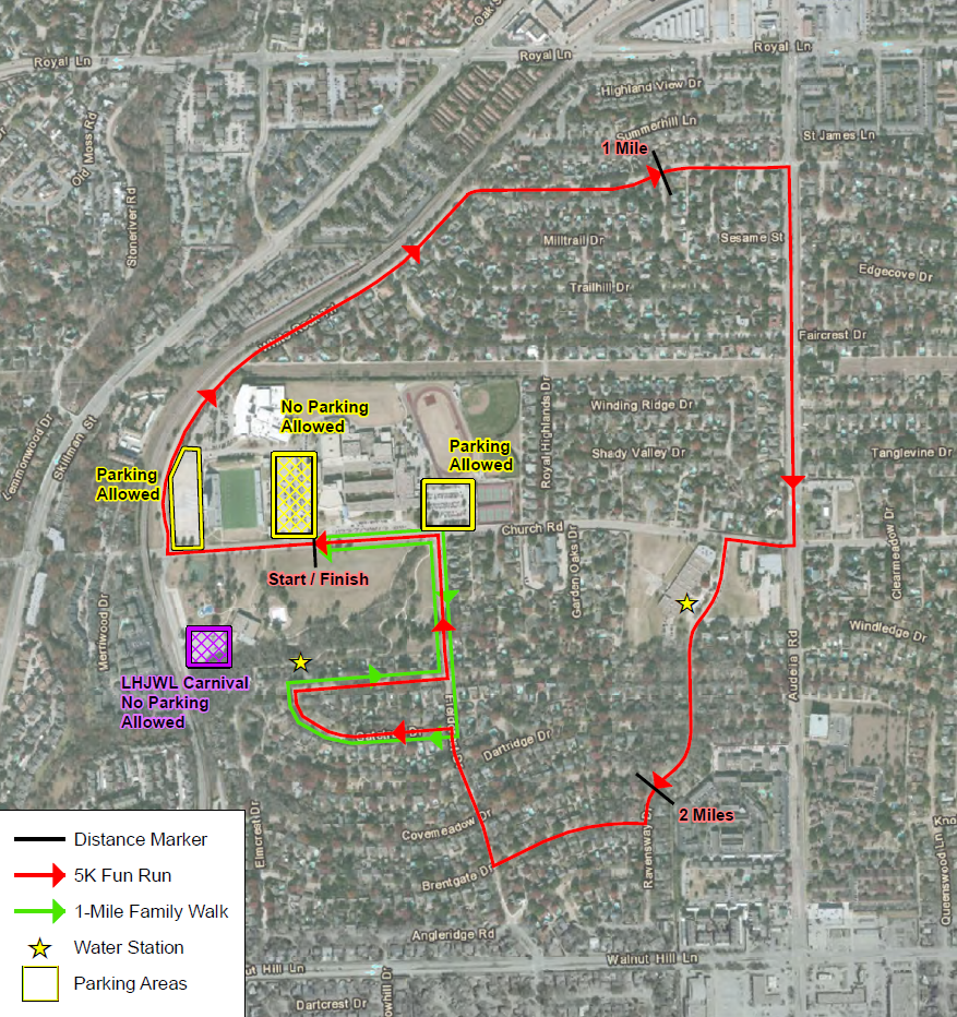 Race Information — Lake Highlands Junior Women's League