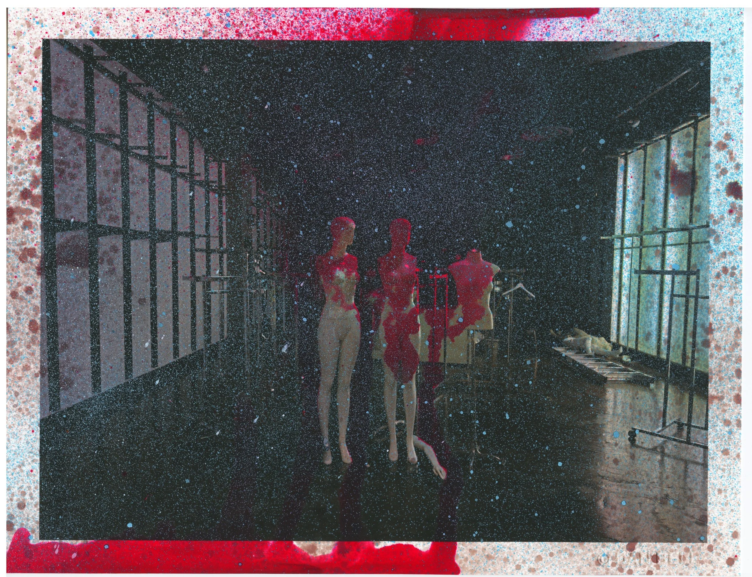 Untitled #7 (2026) Hand Painted Oxide Dye Giclée Artwork on Cotton Rag ...