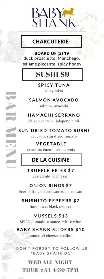 Happy Hour Specials - Baby Shank Restaurant