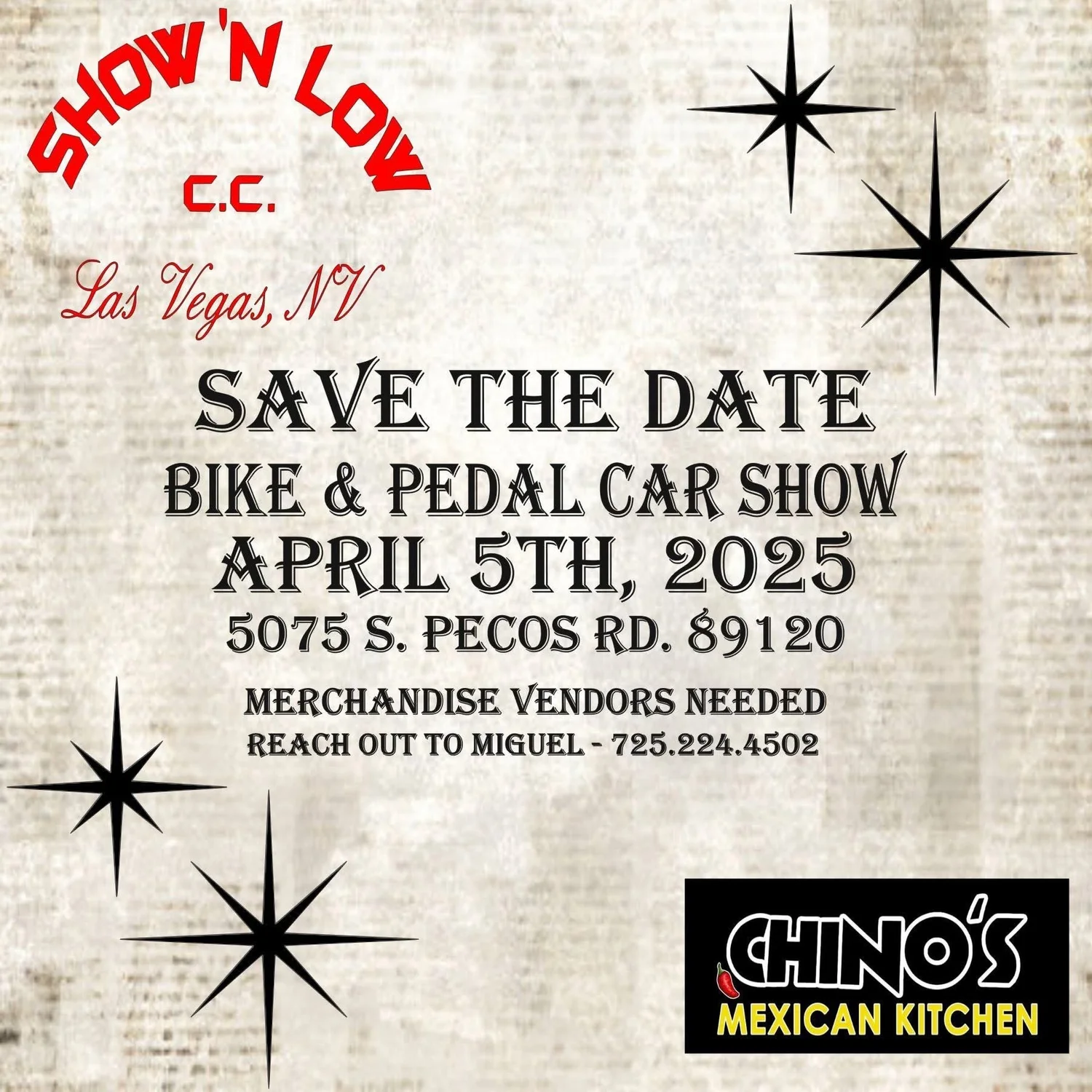 Lowrider Show N Low Bike Pedal Car Show Chinos Mexican Kitchen April 5th 2025 Vik Chohan ...