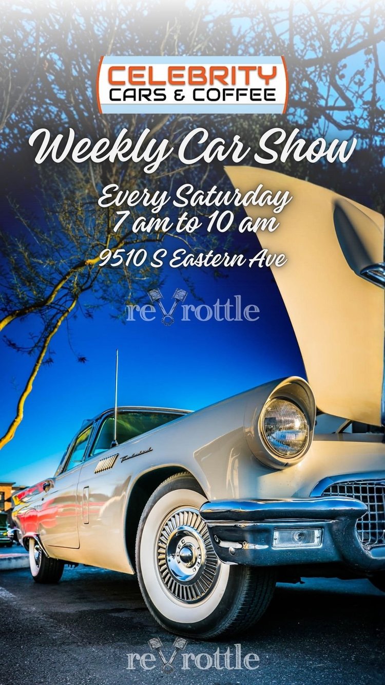 Celebrity Cars and Coffee Weekly Car Show Flyer dec 6th 2025 ...