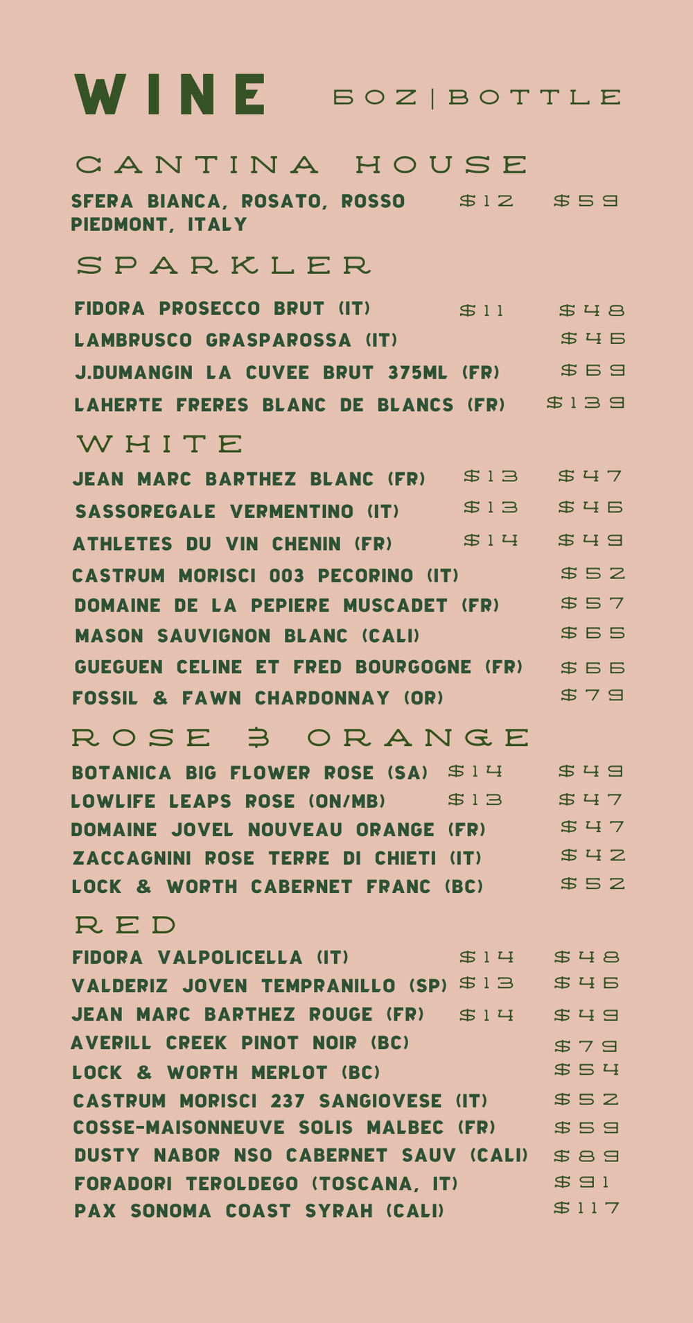 Menu — Camp Cantina