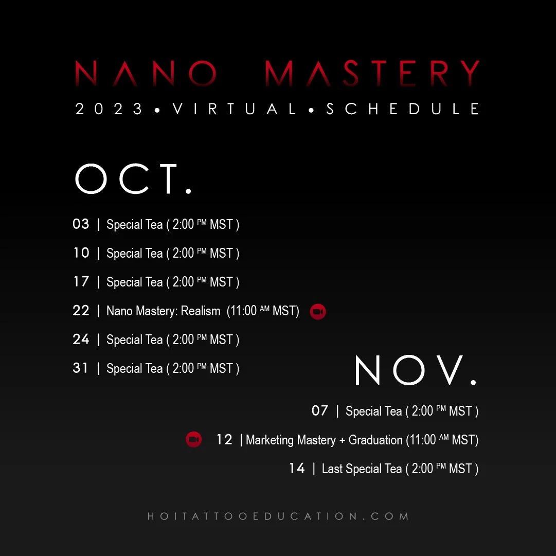 NANO MASTERY VIRTUAL — HOI TATTOO EDUCATION