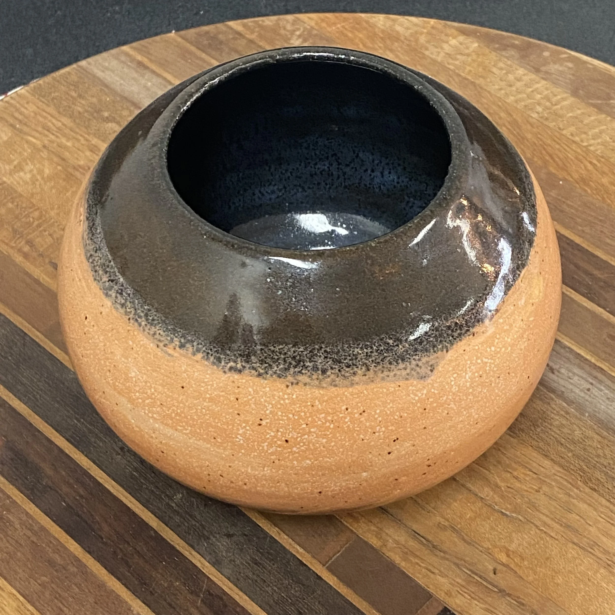 Etched Slip Bottle/vase — Duneland Pottery