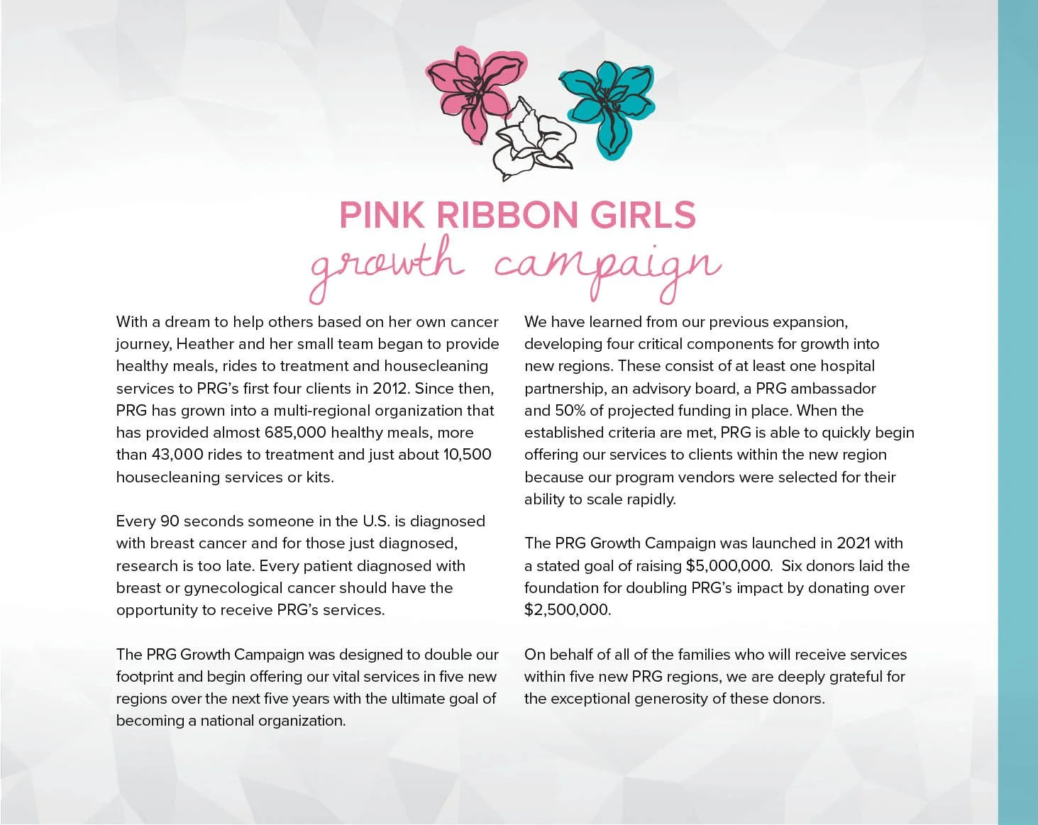 Our Financials — Pink Ribbon Good