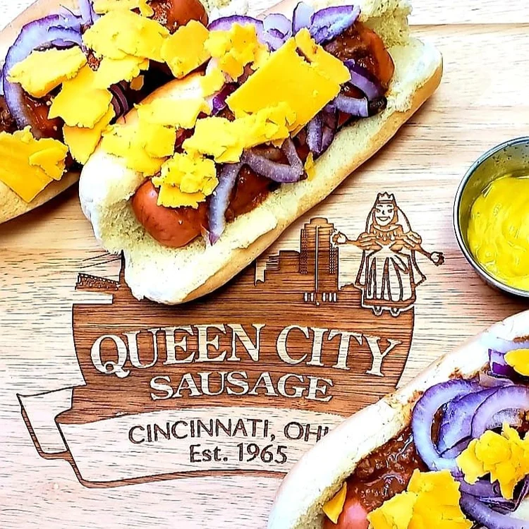 SUPER-SIZED CINCINNATI STYLE CHILI CONEY — Queen City Sausage