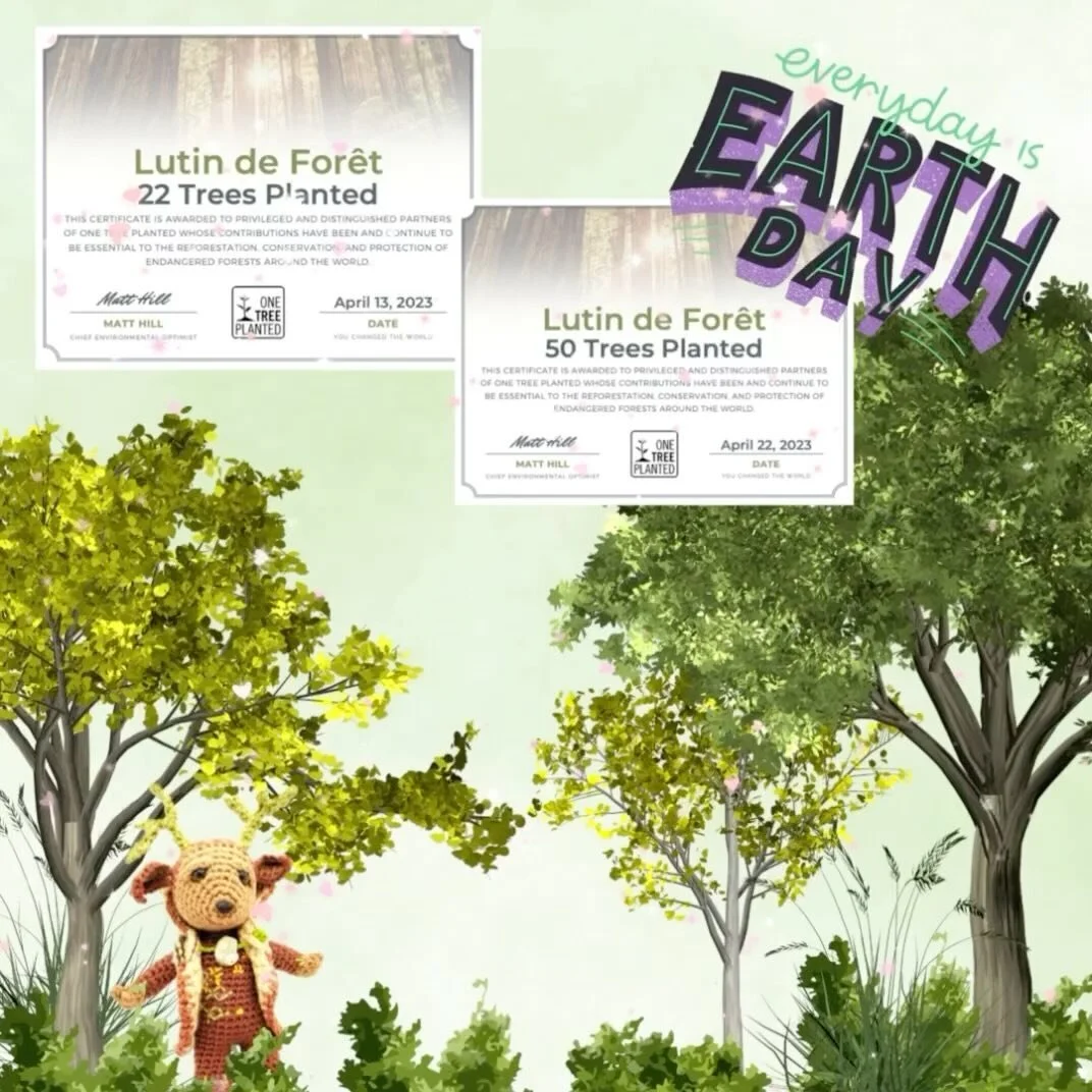 Toutous éco-resposables fait à la main par Lutin de Forêt au Quebec.