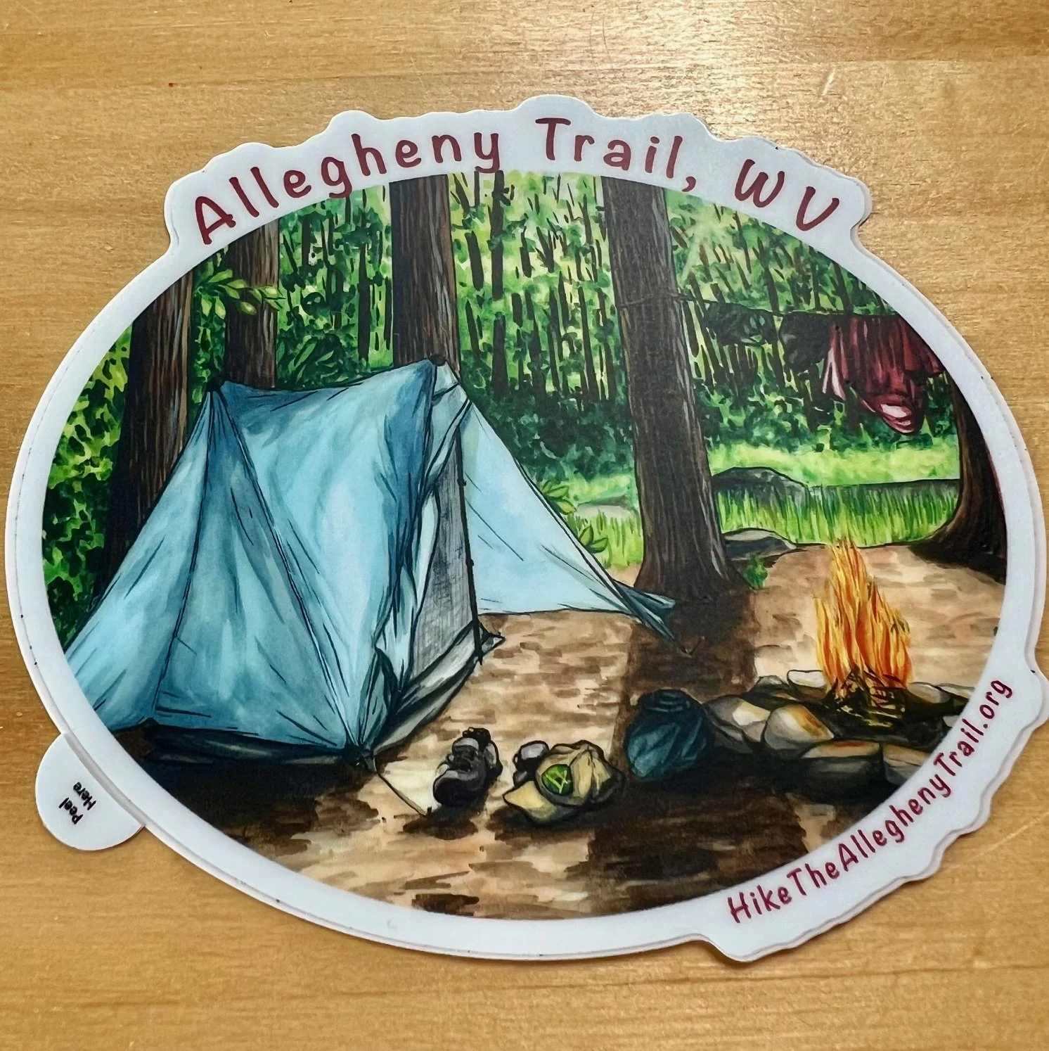 Allegheny Trail Sticker — West Virginia Scenic Trails Association