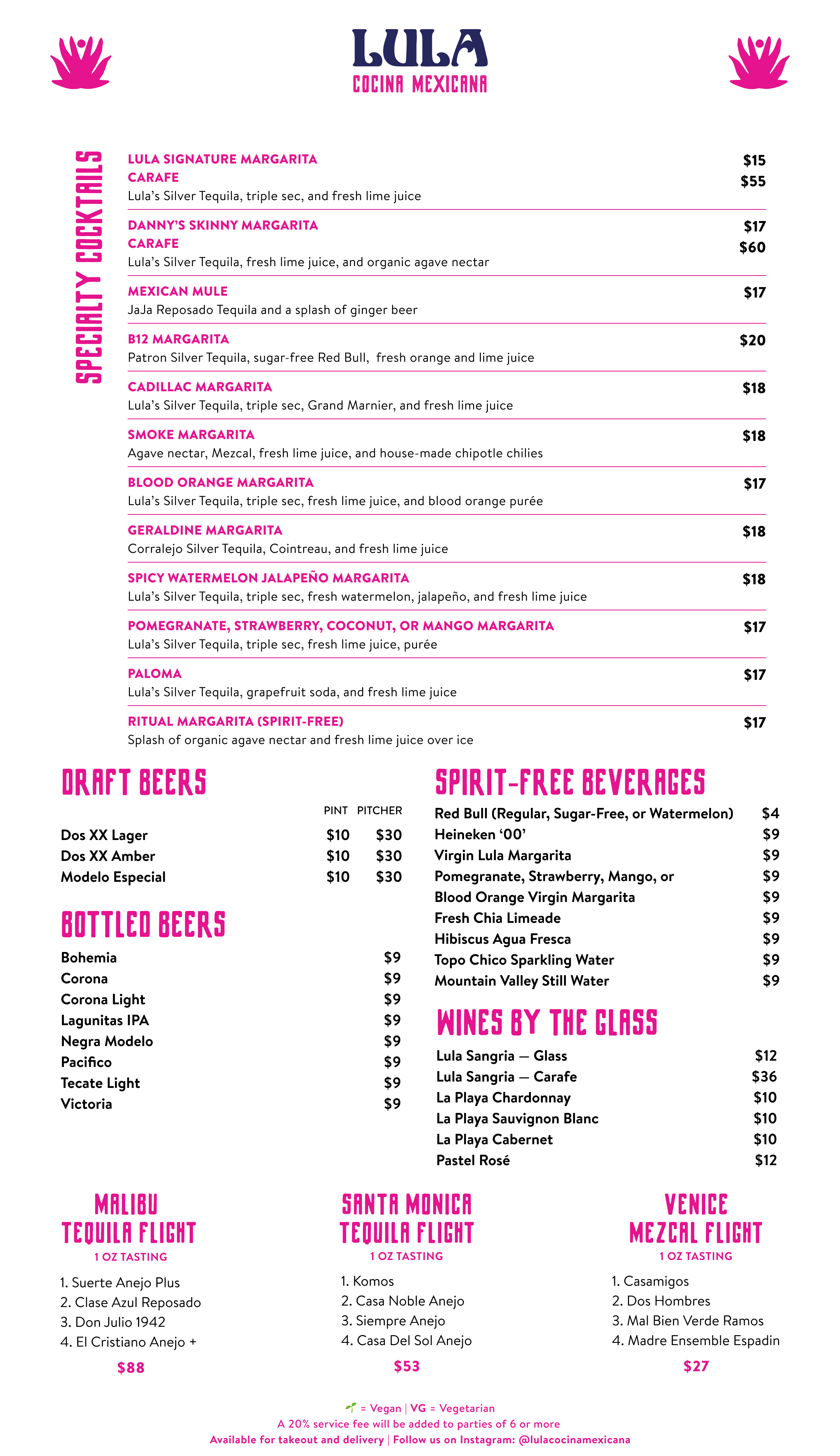 All Day Menu — Lula Cocina Mexicana