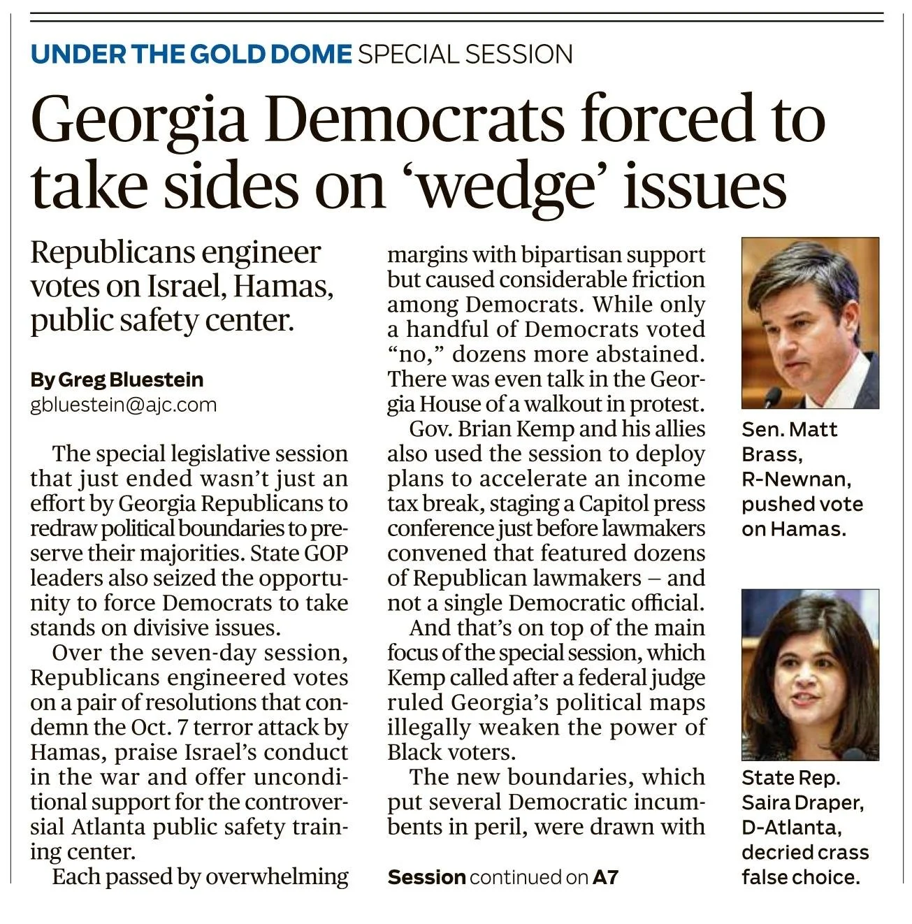 Redistricting Recap — Saira Draper