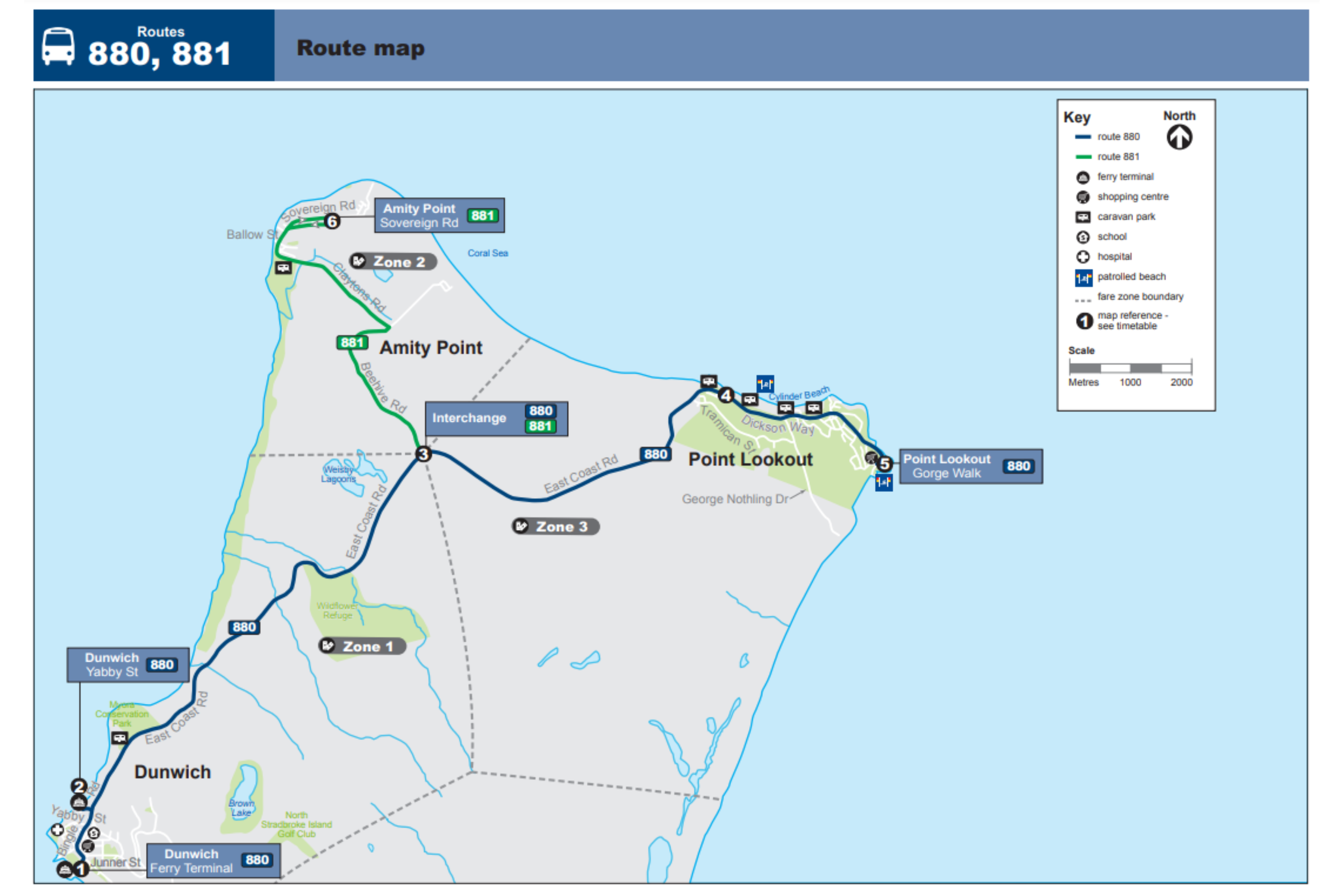 Bus Route Map North Stradbroke Island Bus Service Bus Route Map North Stradbroke Island Bus Service