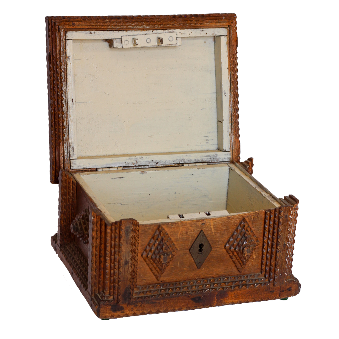 Vintage Tramp Art Boxes - Medium — Weisshouse