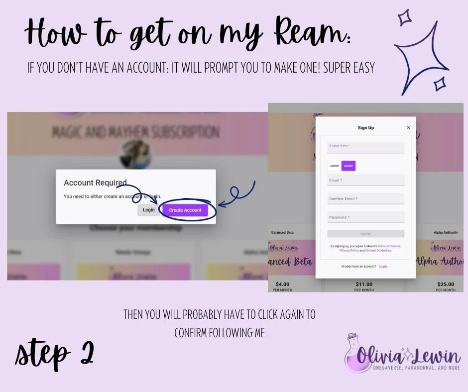 How to access my free ream content: — Olivia Lewin Author