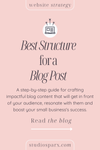 Best Structure for a Blog Post for Maximum Results — Studio Sparx