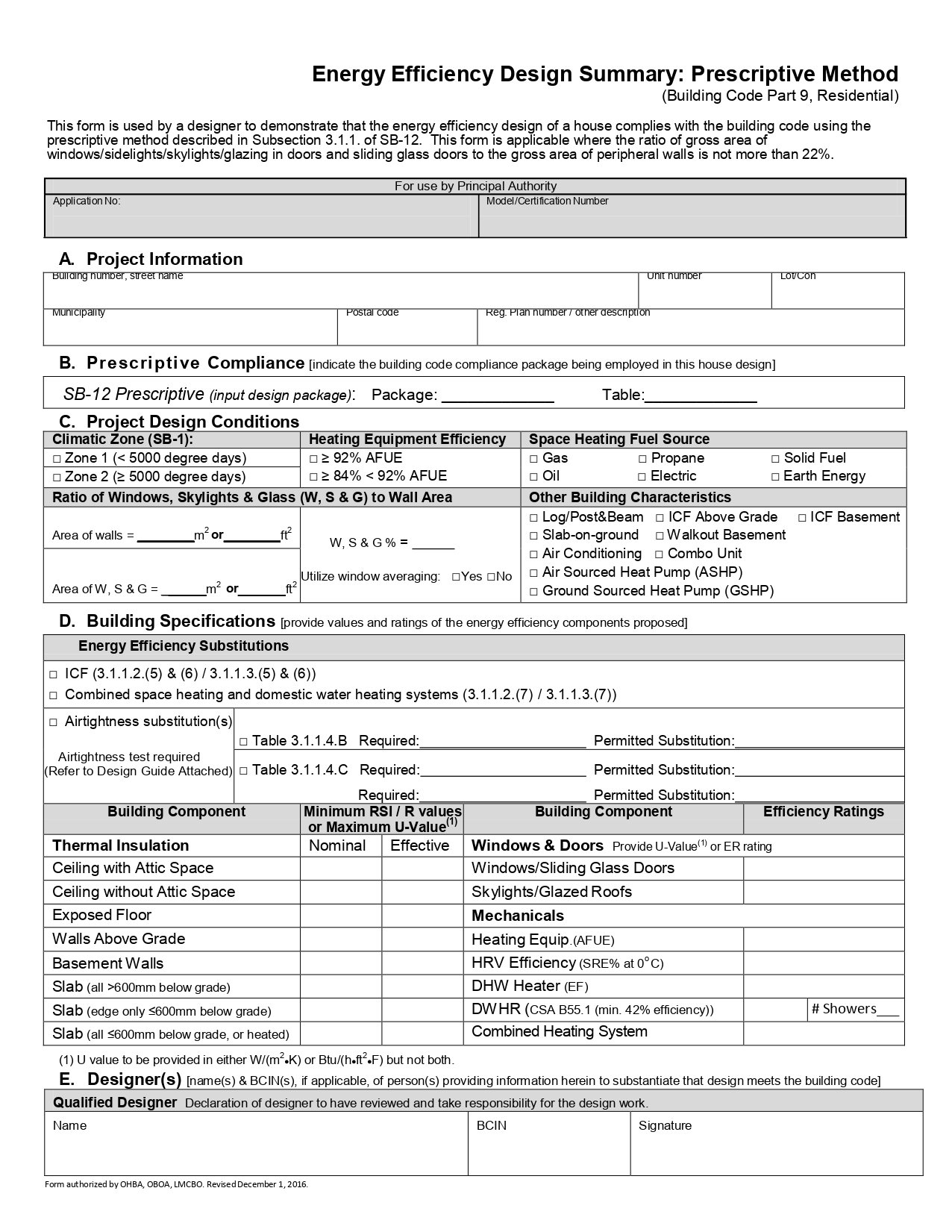 EEDS (Prescriptive) — Efficient Home