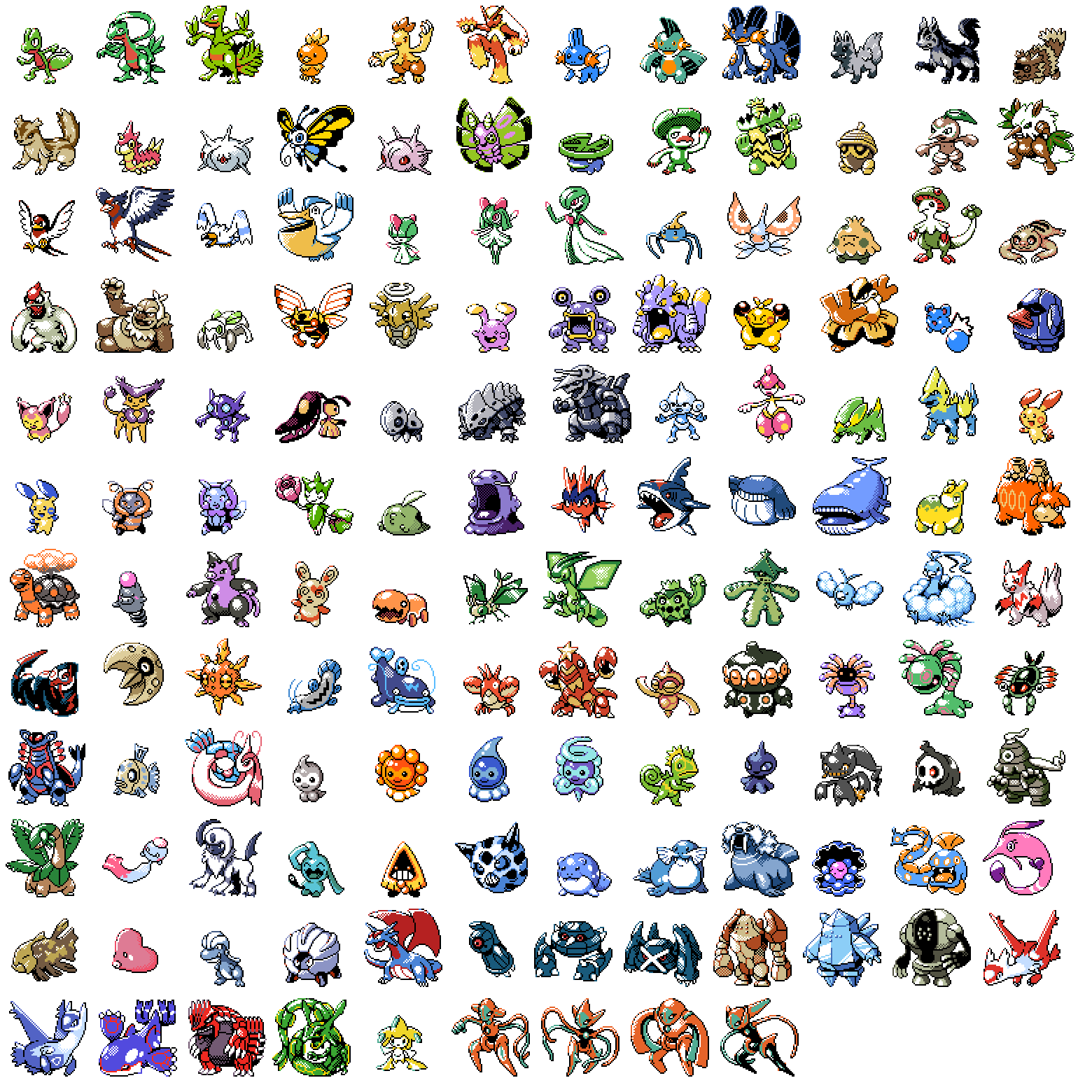 Hoenn Pokémon Sprite — retro_pokesprites