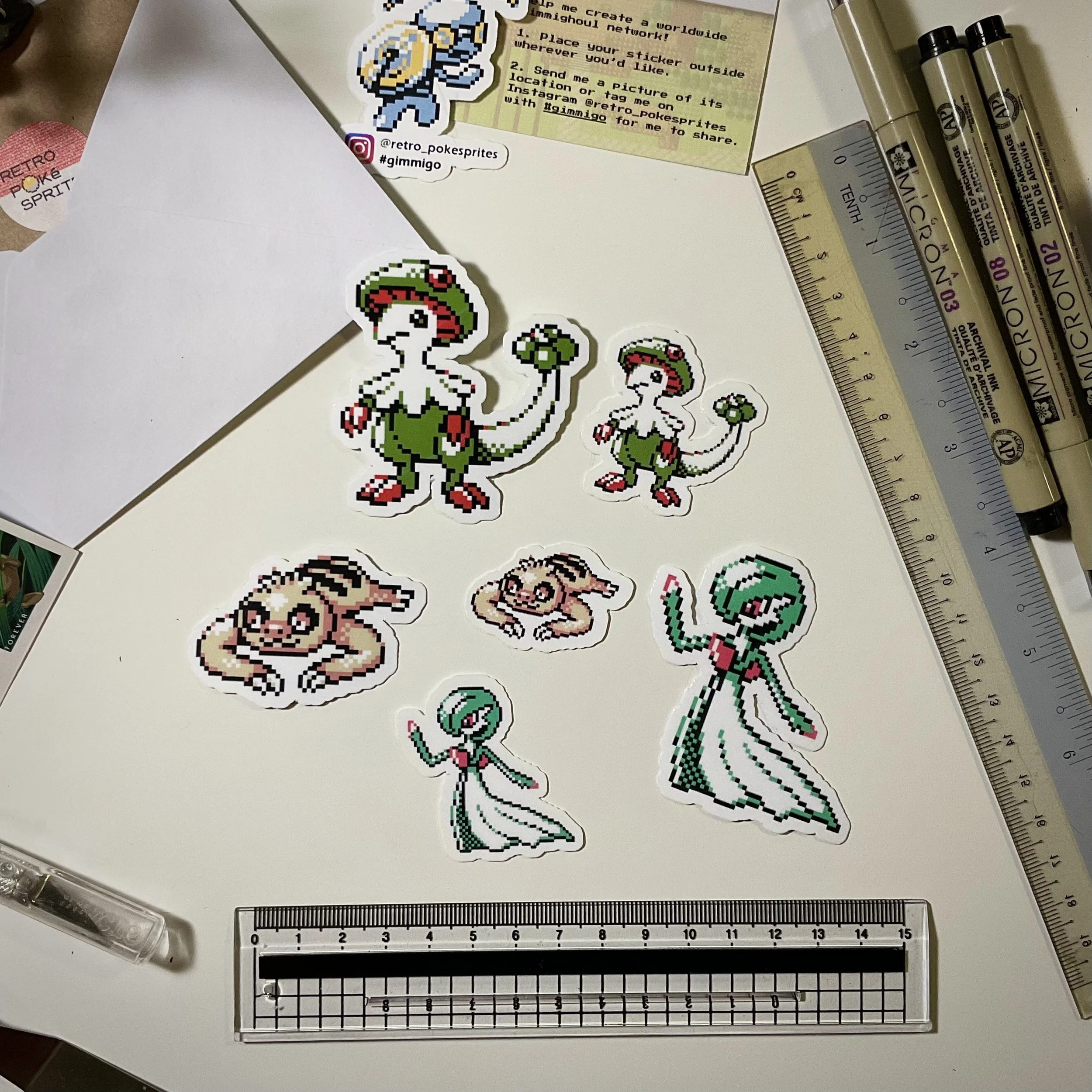 Sprite Sticker Pack — retro_pokesprites