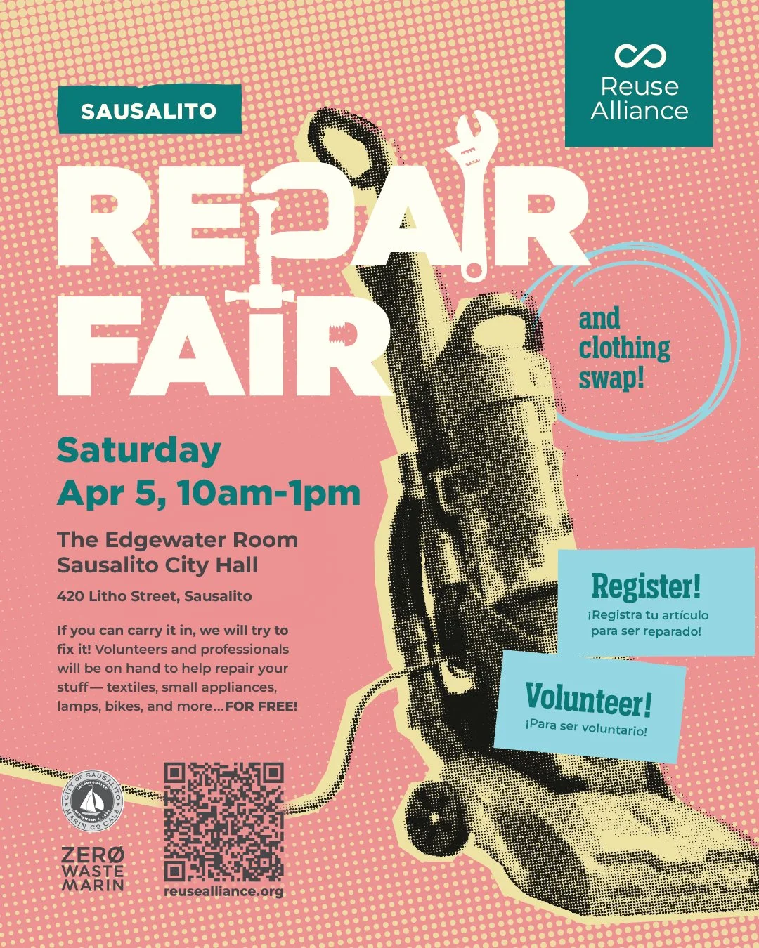 Sausalito Repair Fair & Clothing Swap — Reuse Alliance