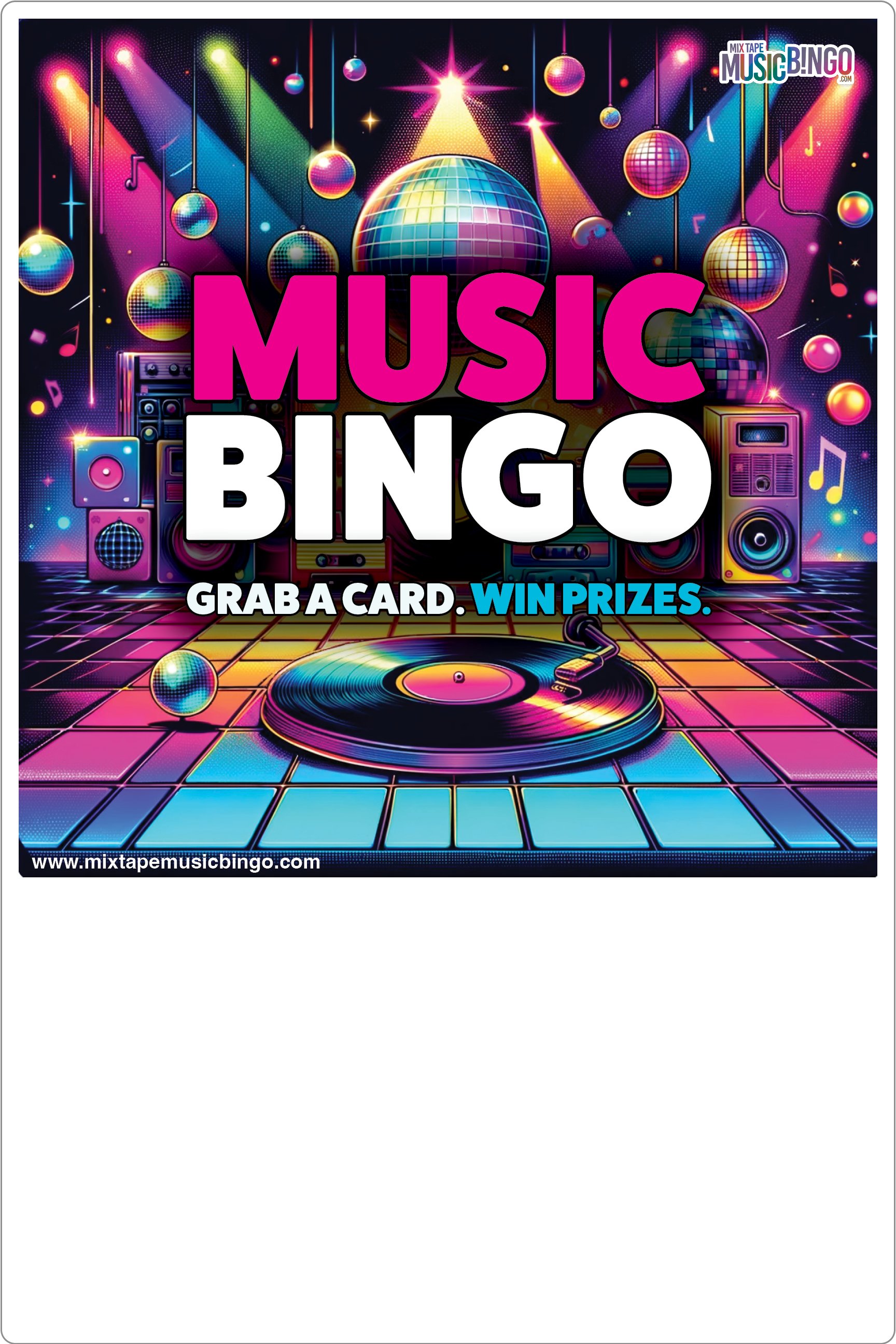 Ready Made Designs — Mix Tape Music Bingo