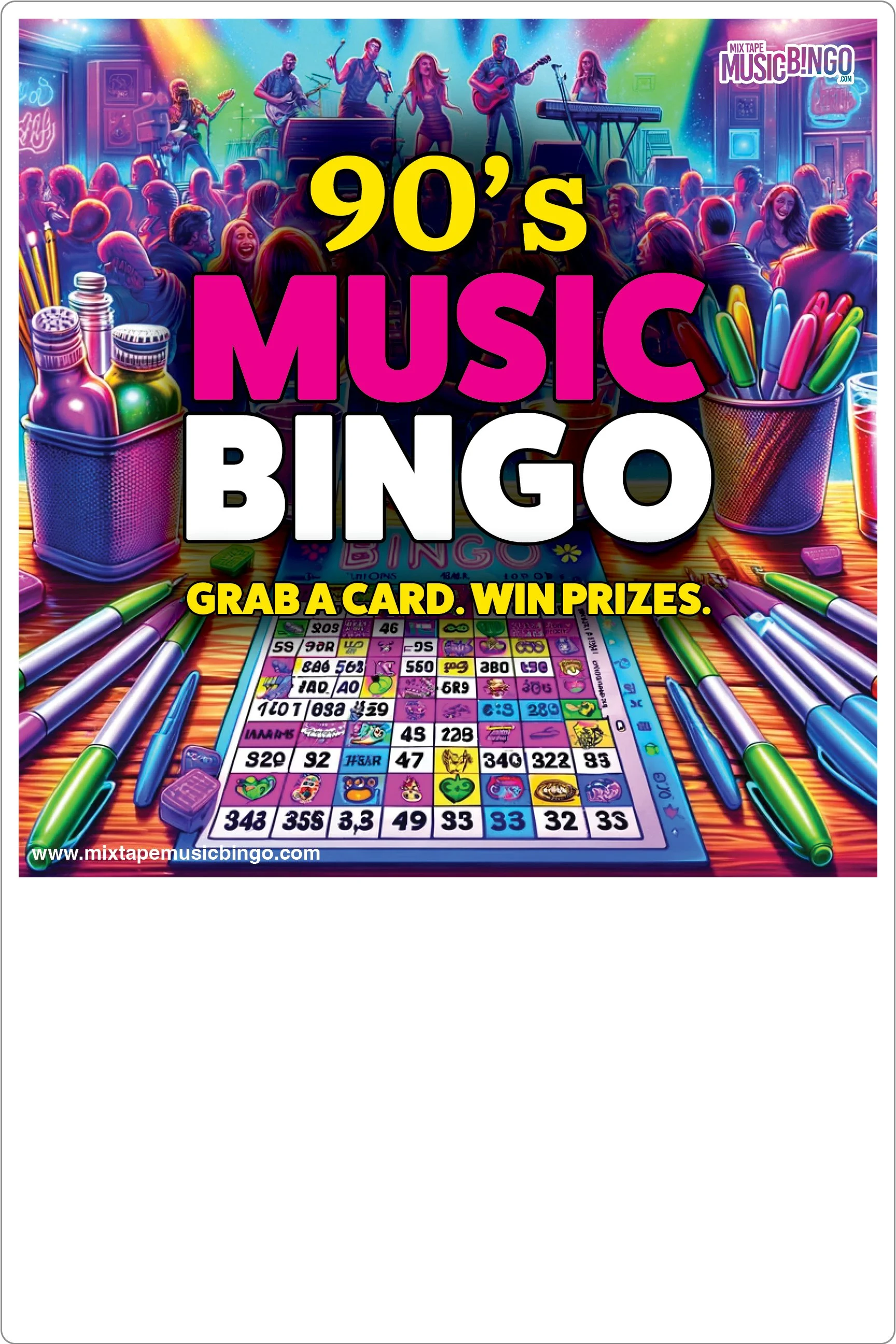 Ready Made Designs — Mix Tape Music Bingo