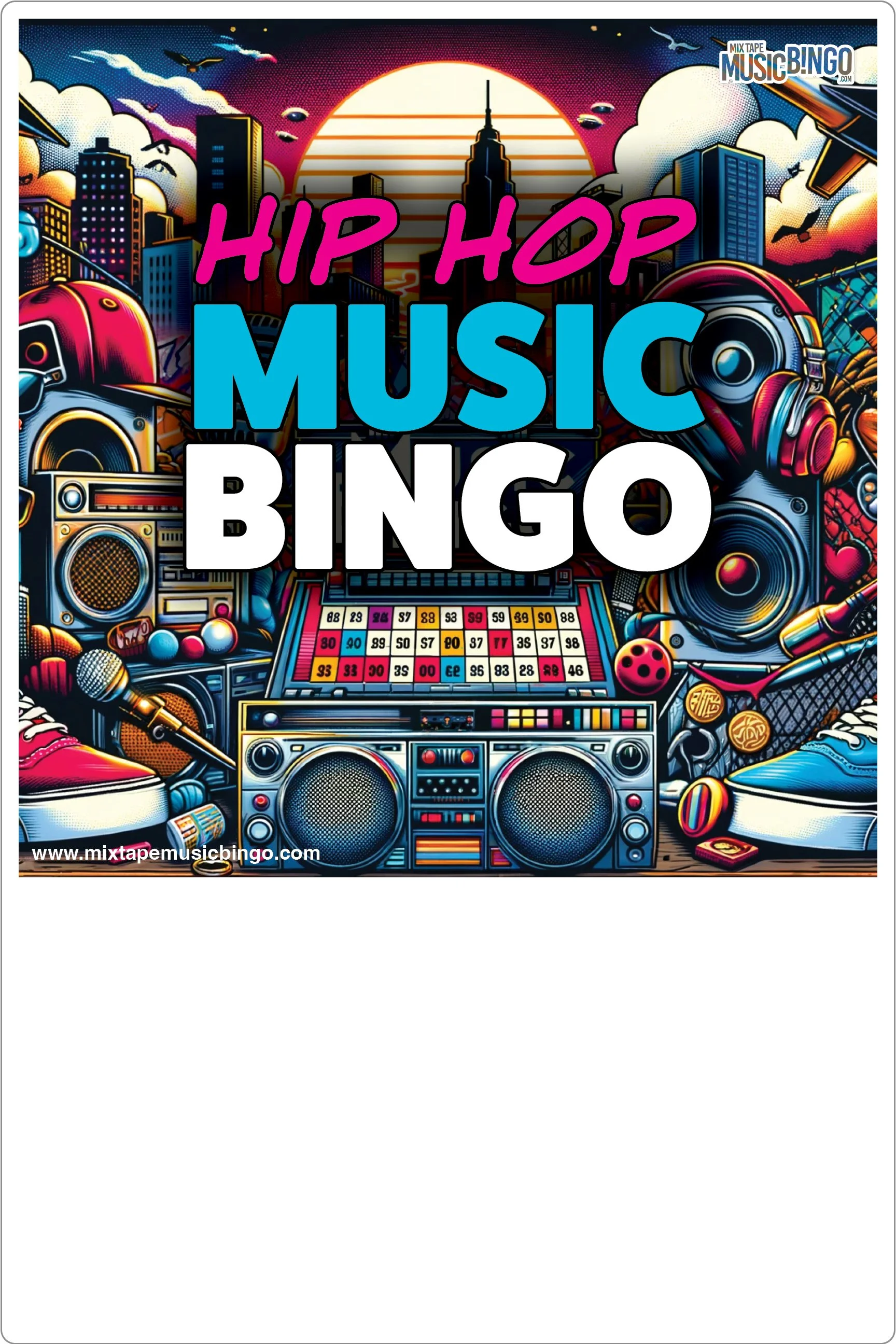 Ready Made Designs — Mix Tape Music Bingo