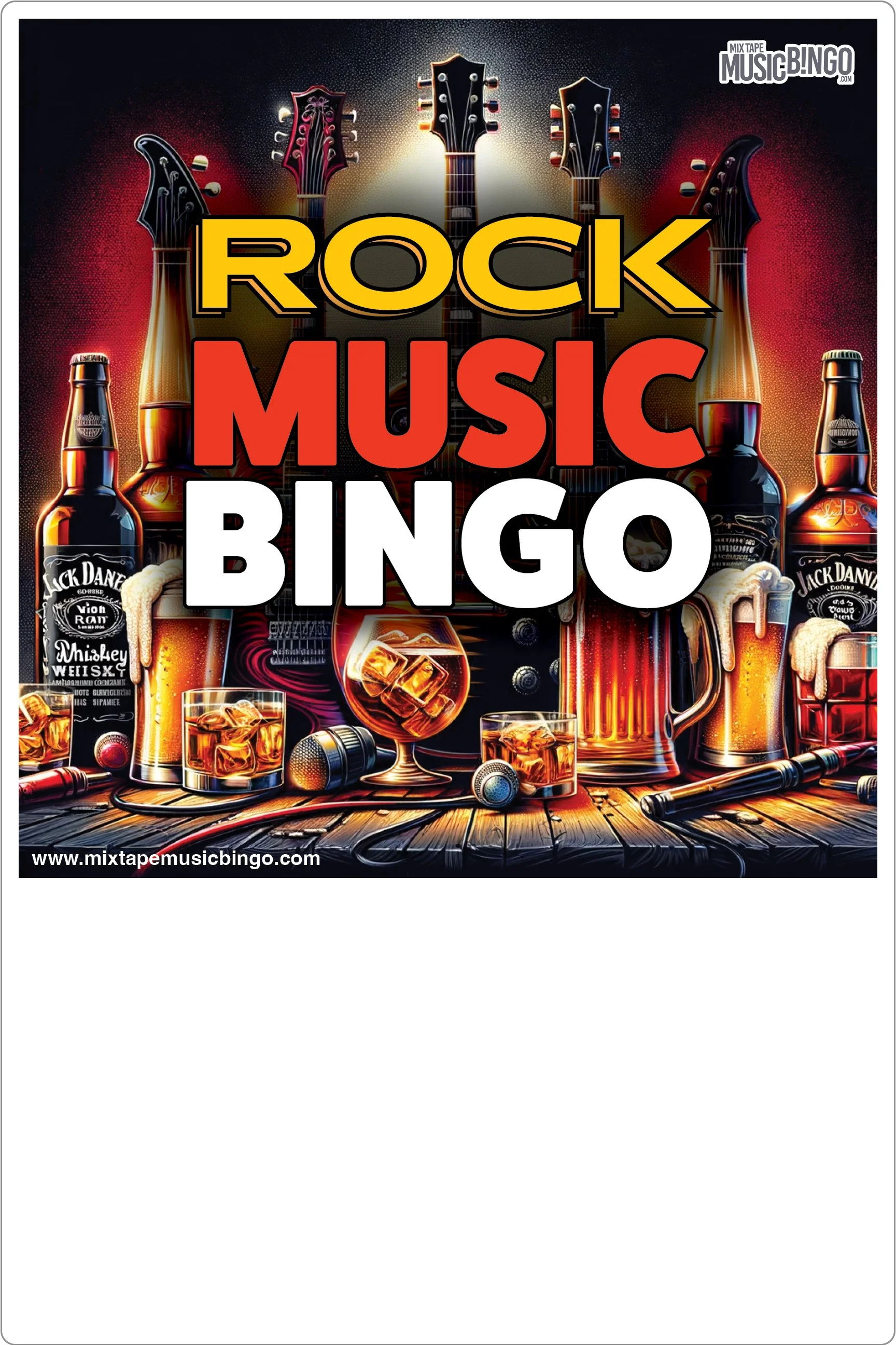 Ready Made Designs — Mix Tape Music Bingo