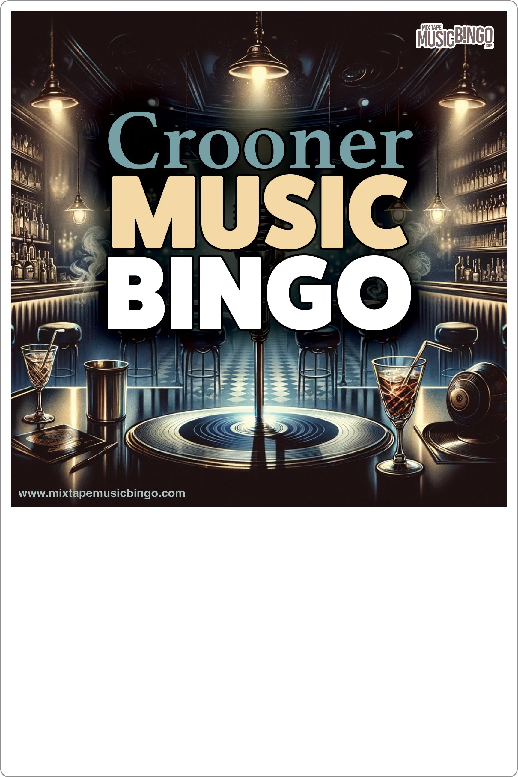 Ready Made Designs — Mix Tape Music Bingo