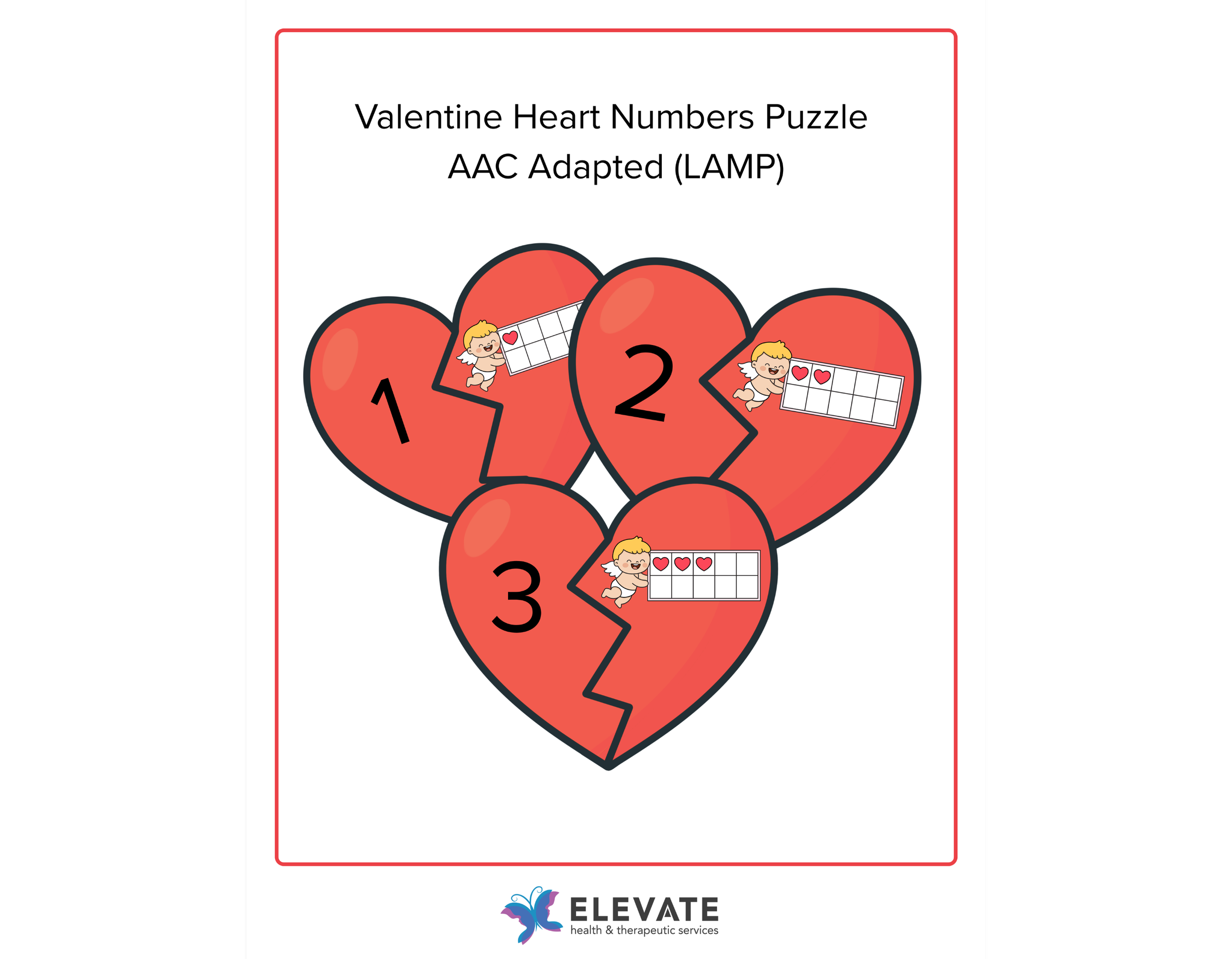 Valentine Heart Puzzles – AAC Adapted (LAMP) — Elevate Health ...