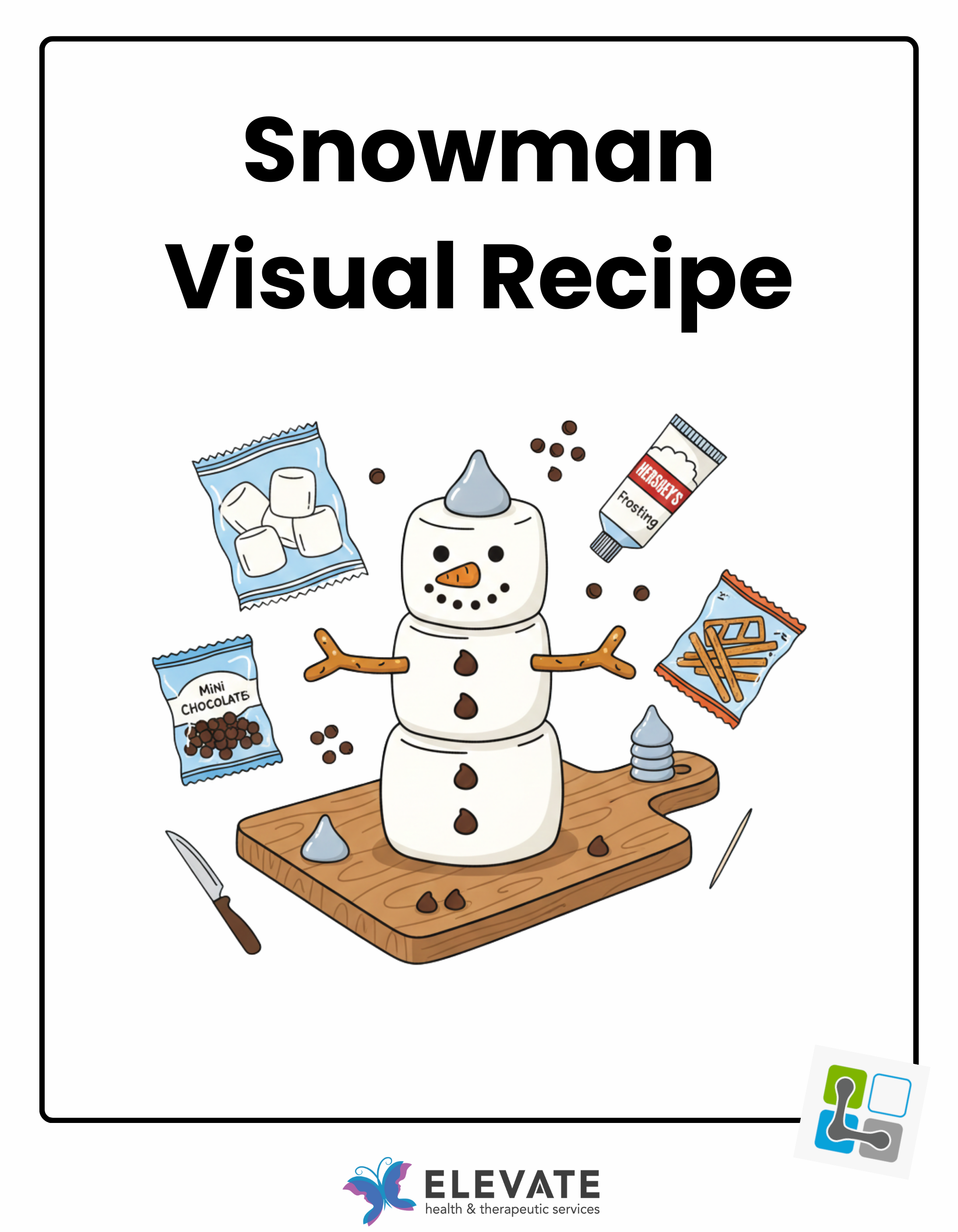 Kids cooking through the winter Part 1 Snowman Marshmallow — Elevate ...