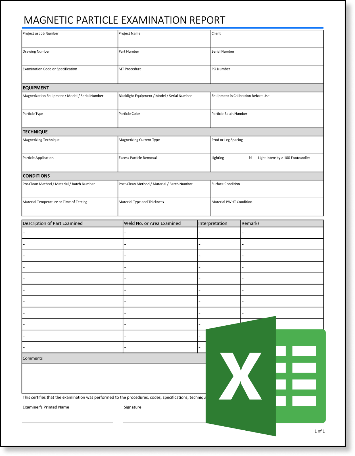 WPS & PQR - ASME Section IX - Blank Form — QUALITY INSPECTION FORMS