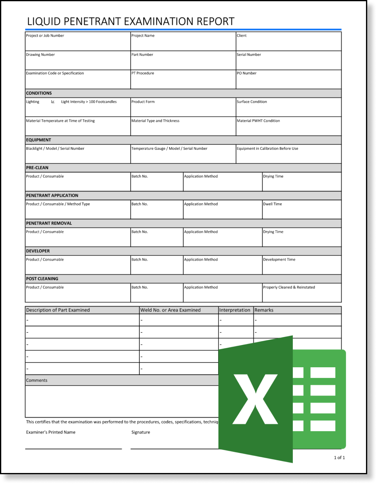 WPS & PQR - ASME Section IX - Blank Form — QUALITY INSPECTION FORMS