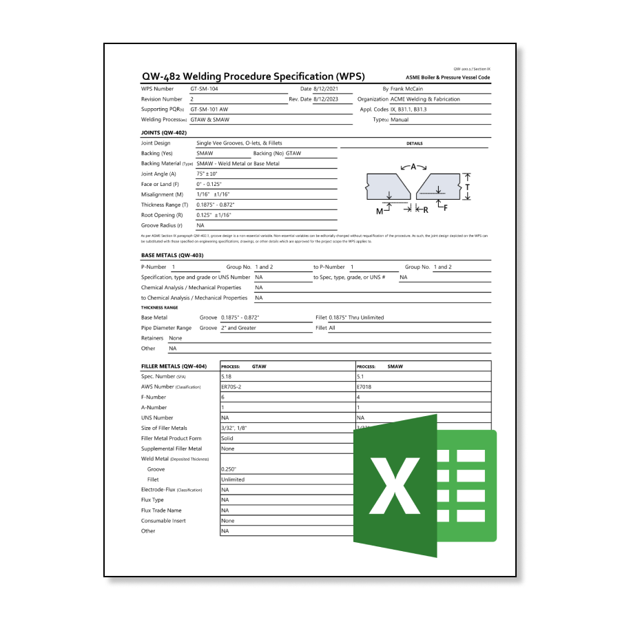 Weld Log - Piping — QUALITY INSPECTION FORMS