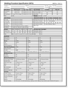 WPS Blank AWS D1.1 Form J-2 — QUALITY INSPECTION FORMS