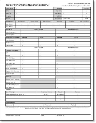 ITP Earthwork — QUALITY INSPECTION FORMS