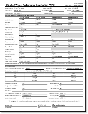 Weld Log - Piping — QUALITY INSPECTION FORMS