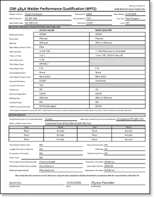 Weld Log - Piping — QUALITY INSPECTION FORMS