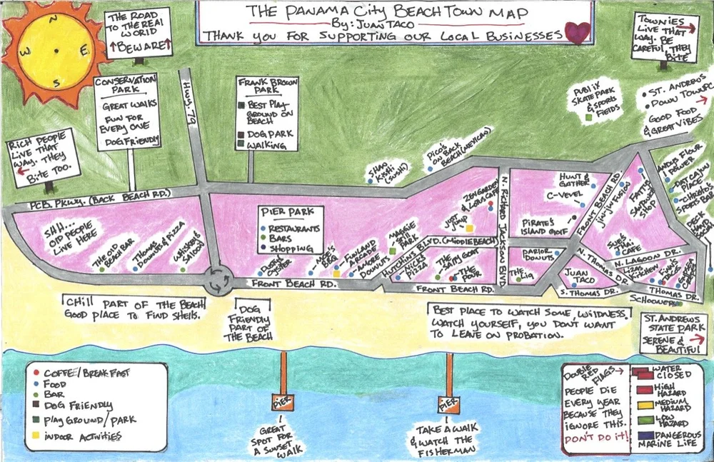 Official Panama City Beach Town Map | Navigate and Discover Today ...