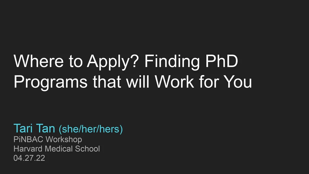 For Trainees — PiNBAC