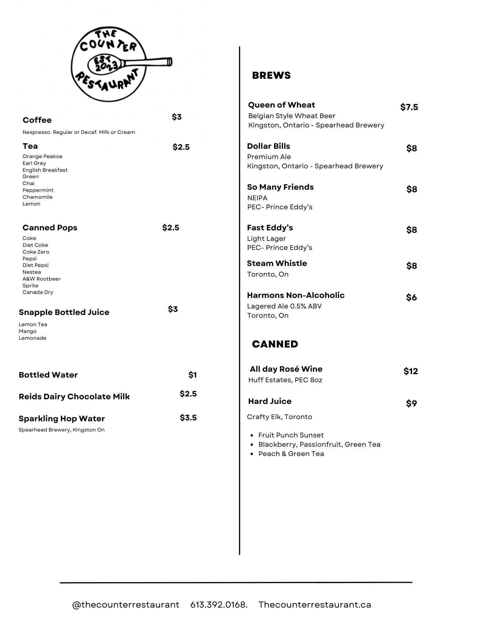 . The Counter Restaurant - "Good food, Done Right" | Lunch | Soups ...