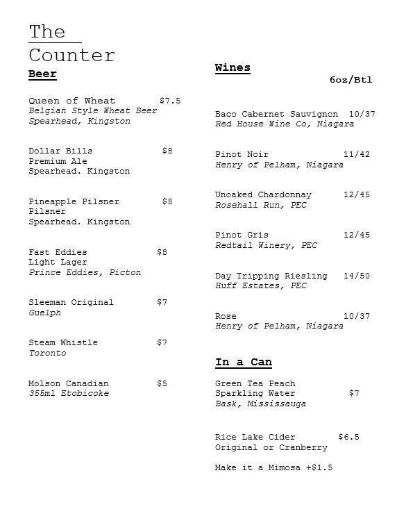 . The Counter Restaurant - "Good food, Done Right" | Lunch | Soups ...