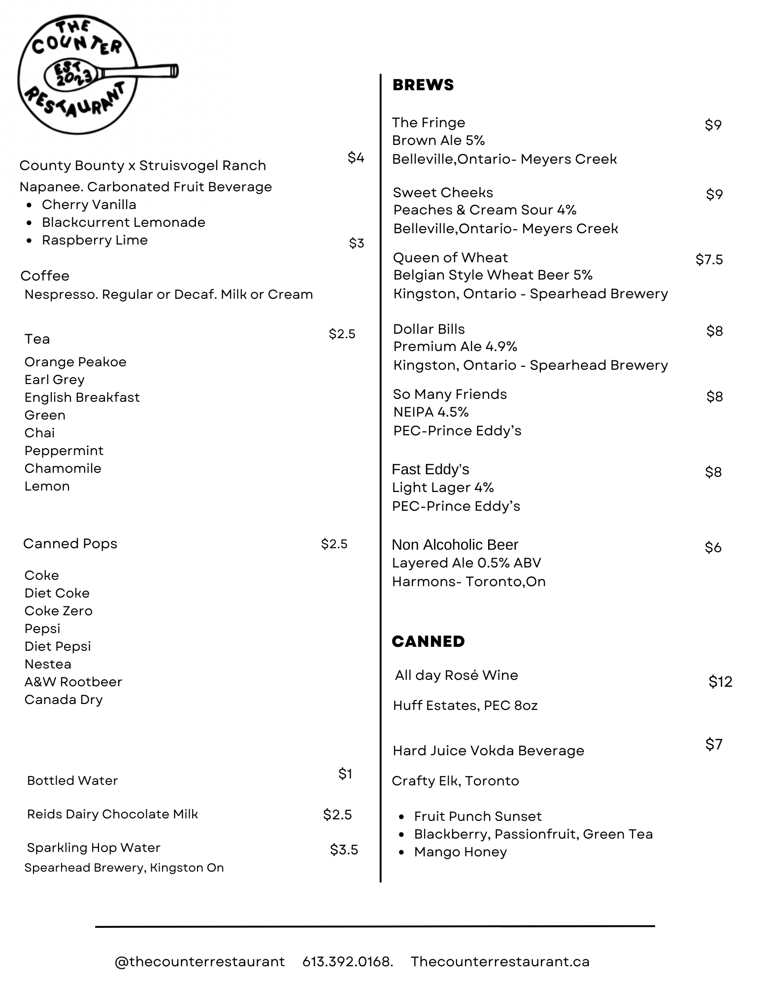 . The Counter Restaurant - "Good food, Done Right" | Lunch | Soups ...