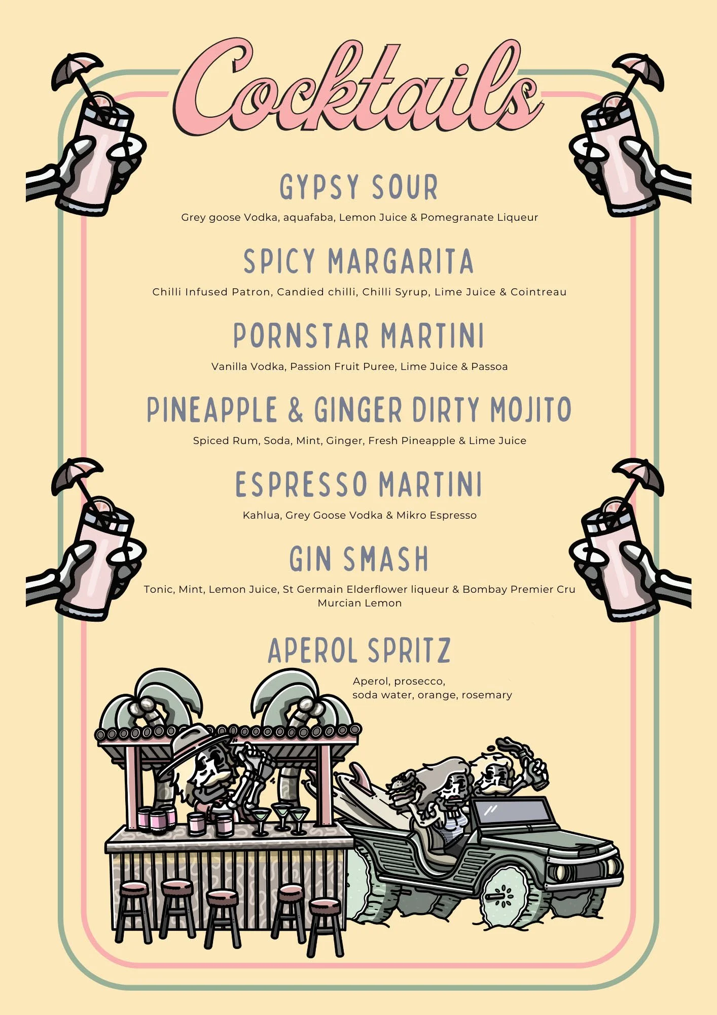 Gypsy Burger Torquay Menu — Gypsy Burger