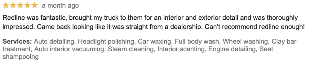 Redline Car Detailing