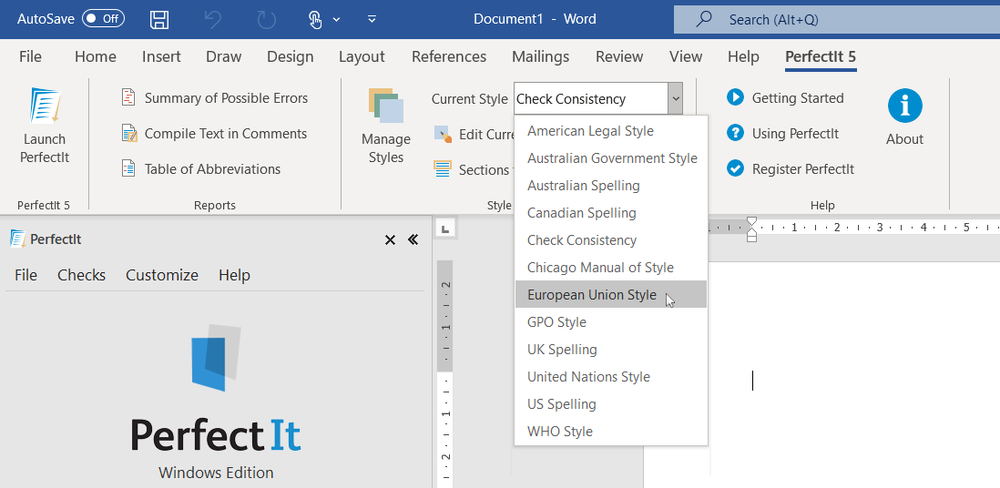 Six Things to Check in European Union Style | PerfectIt