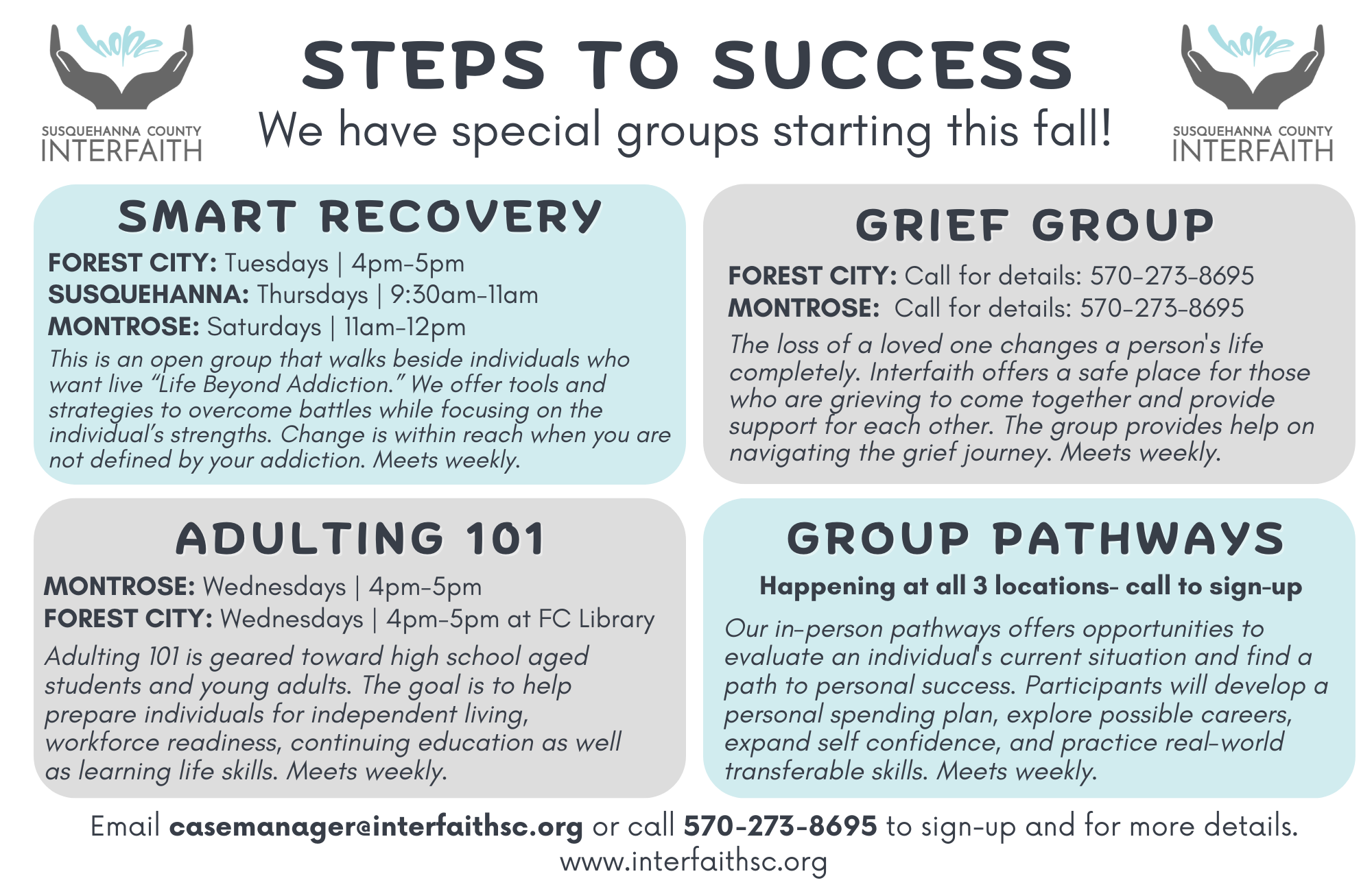 General 2 — Interfaith of Susquehanna County